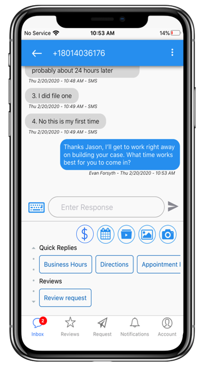 Appointment Reminders by Text Message for Law Firms | Kenect