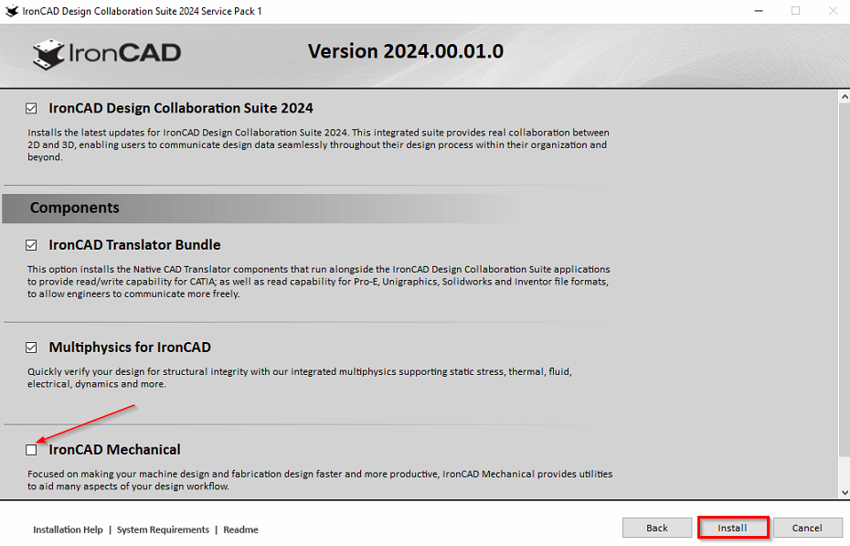 Installation av Service Pack 1 IRONCAD 2024 (2024.00.01.0) | Solidmakarna