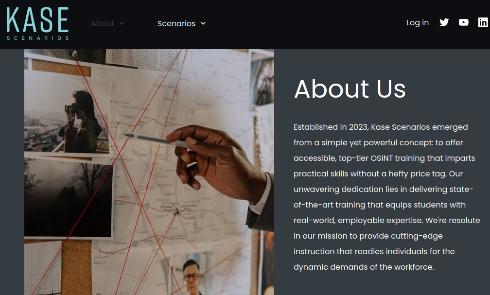 Trace Labs | Blog: KASE Scenarios - A Novel Approach to OSINT Training