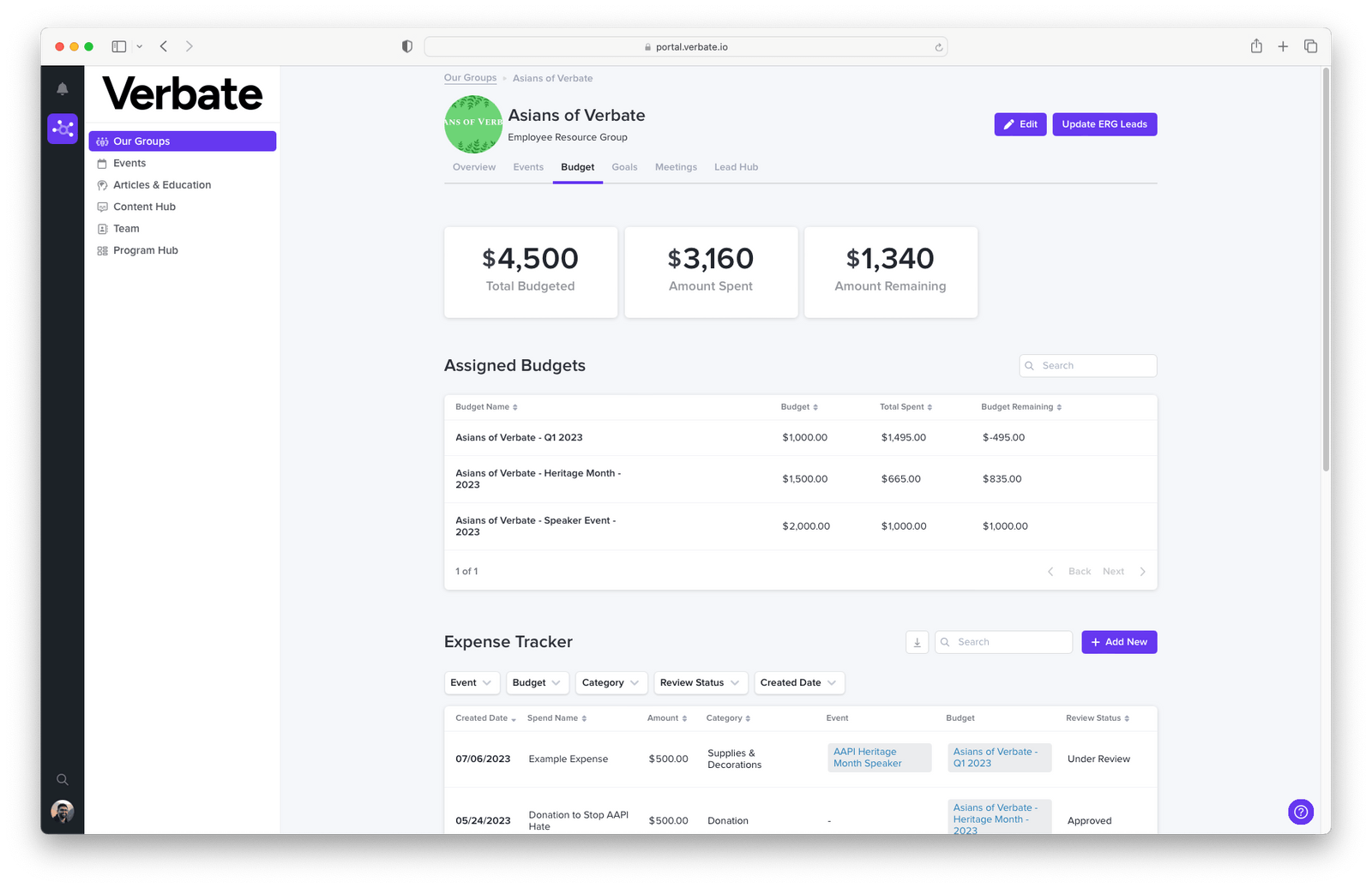 Verbate | Employee Resource Group Community & Platform