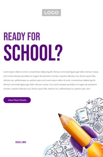 Ready for School Email Template | Mailmunnch