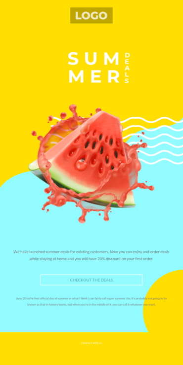 Summer Season Sale Email Template | Mailmunnch