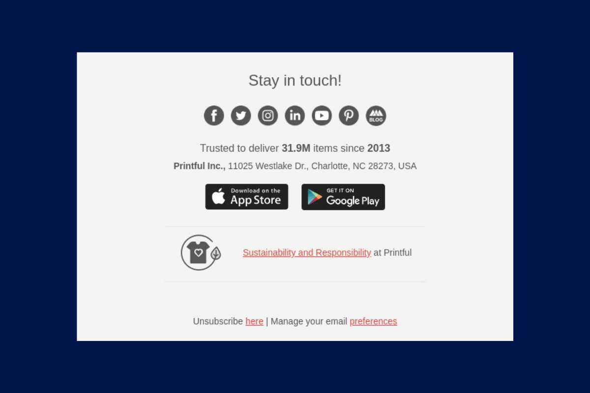 17 Things to Include in Your Email Footer (+7 Tips & Examples) | Mailmunch