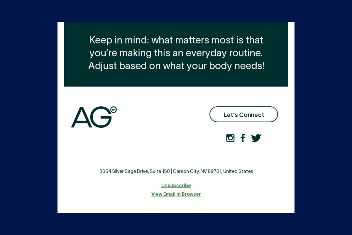 17 Things to Include in Your Email Footer (+7 Tips & Examples) | Mailmunch