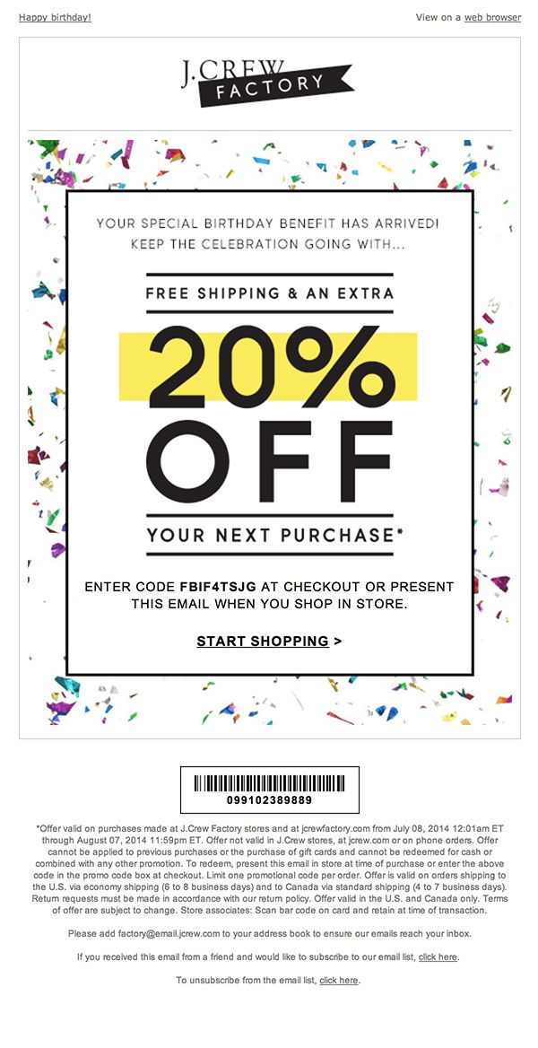 7 Birthday Emails Examples to Level Up your Email Marketing Game ...