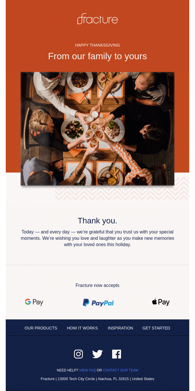 13 Terrific Thanks Giving Email Examples (+Tips) | Mailmunch