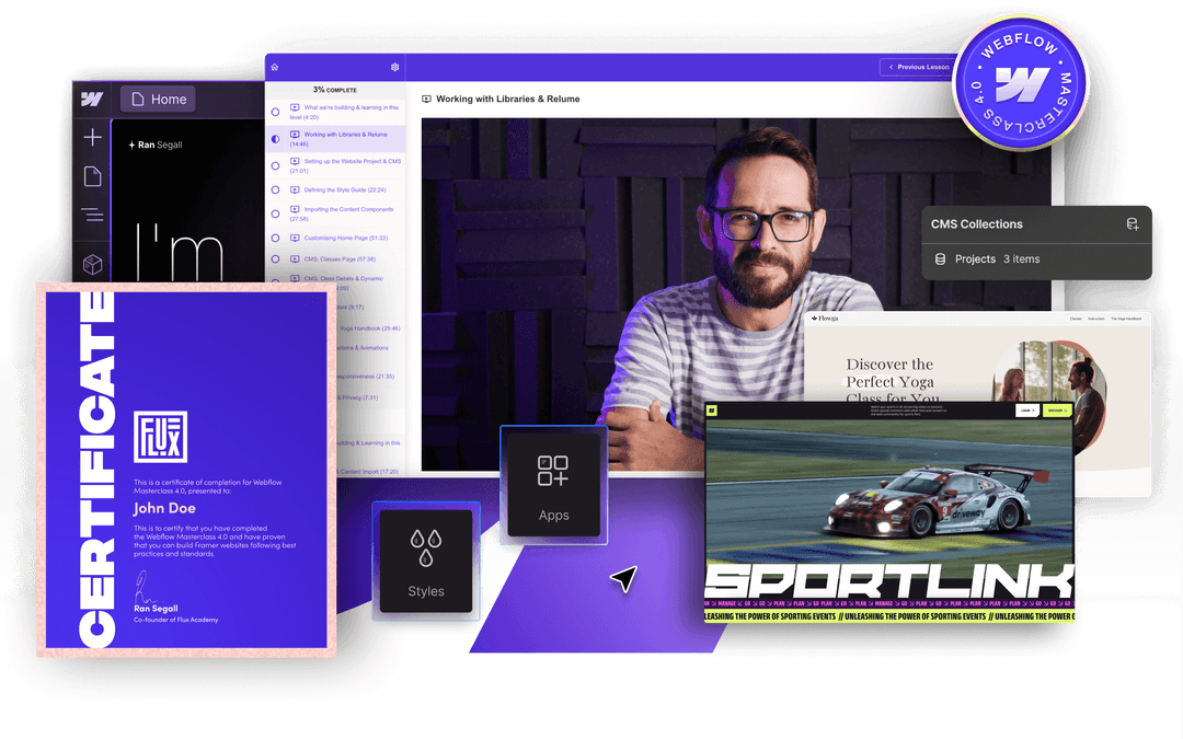 The Webflow Masterclass - Learn how to build websites with Webflow