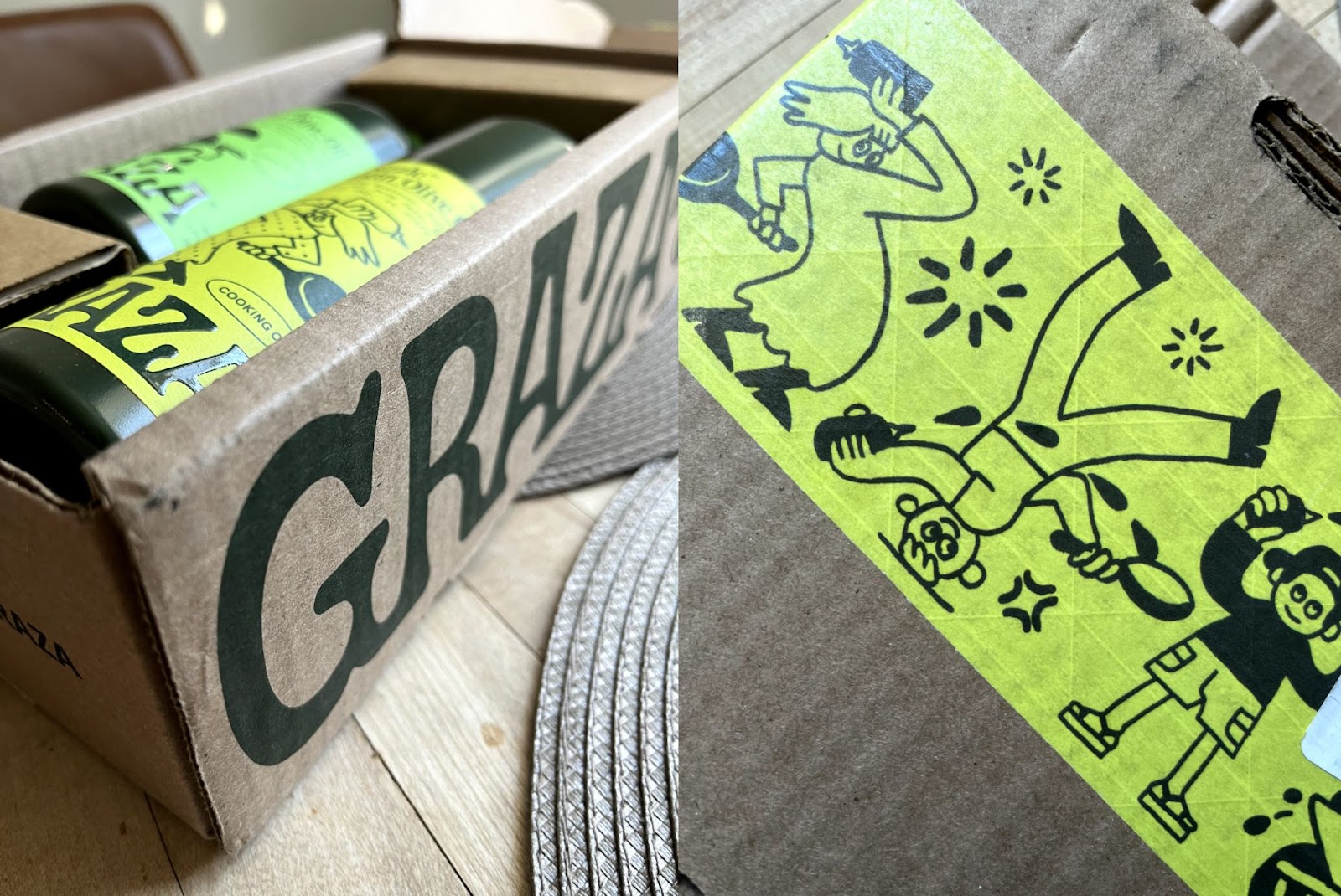 Graza Olive Oil Has a Hidden Messaging in Their Unboxing Experience