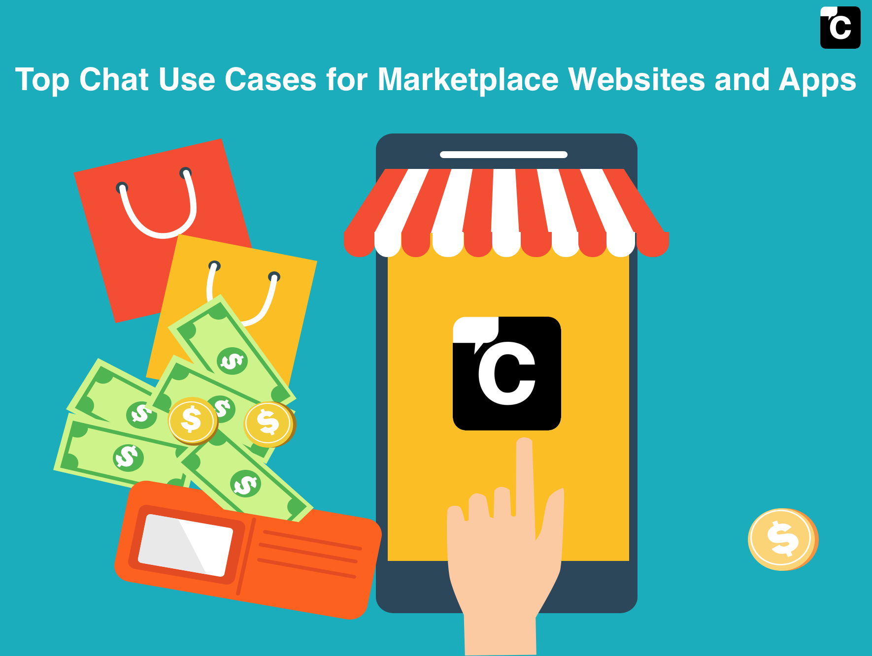 Top Chat Use Cases for Marketplace Websites and Apps