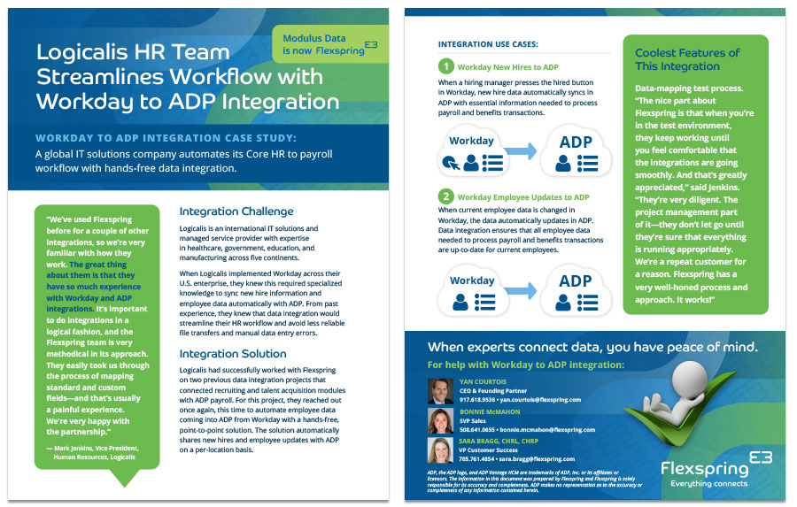 Logicalis HR Team Streamlines Workflow with Workday to ADP Integration