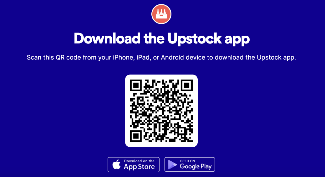 Download Upstock to use on your iPhone, iPad, or Android devices