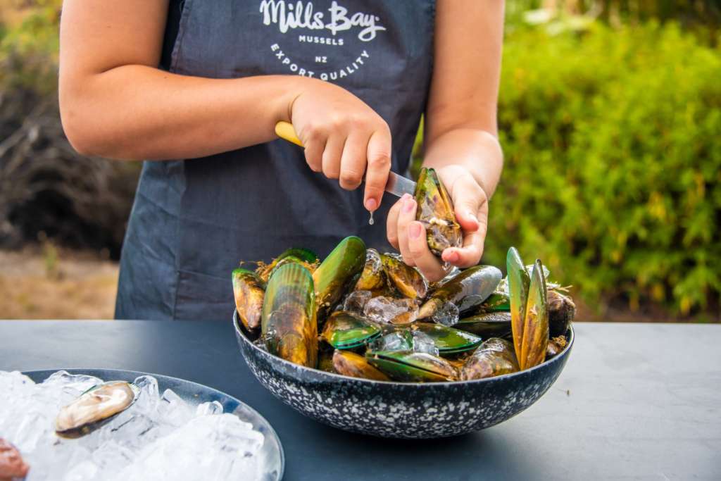 Order wholesale from Mills Bay Mussels using Upstock