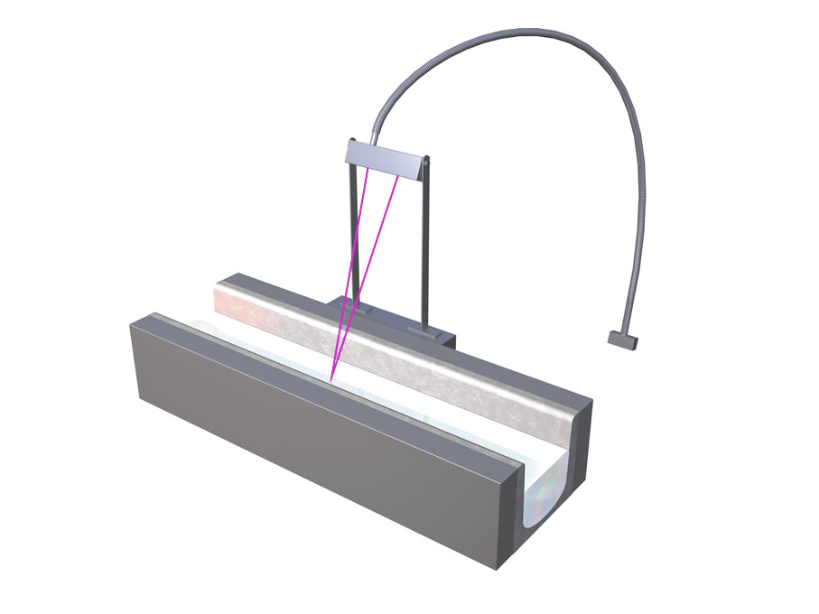 New and unique Laser triangulation sensor that measures on all molten ...