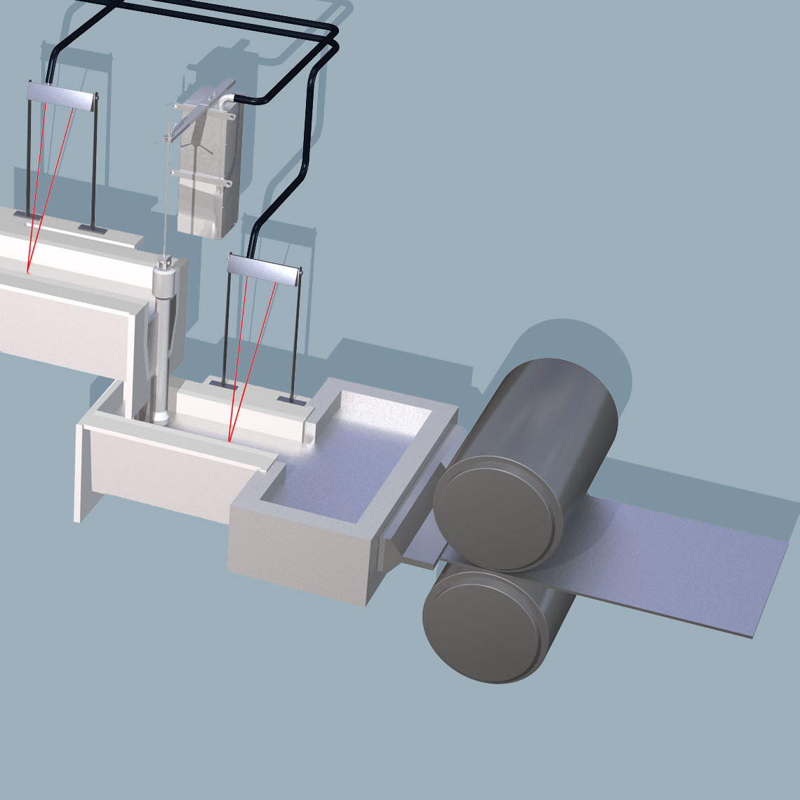 Simplified sheet, strip and rod casting with Precimeter