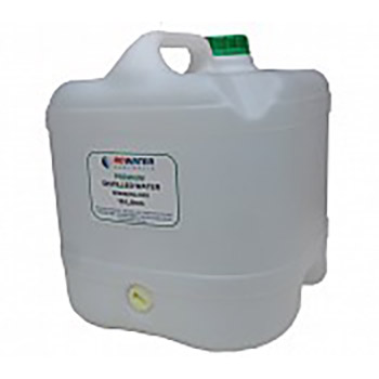 Distilled water high grade 16 litre cube