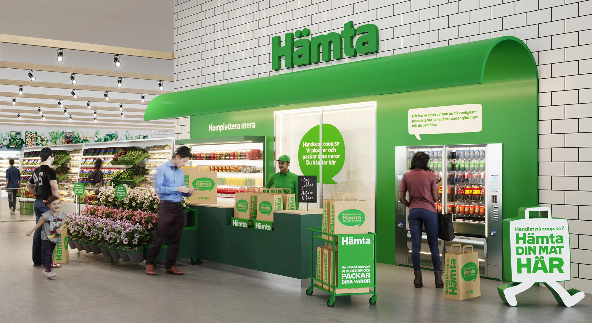 Coop | Click and collect convenience concept