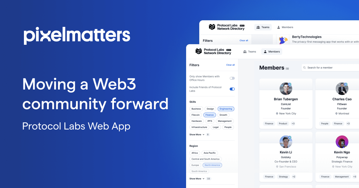 Protocol Labs • Web App design & development | by Pixelmatters