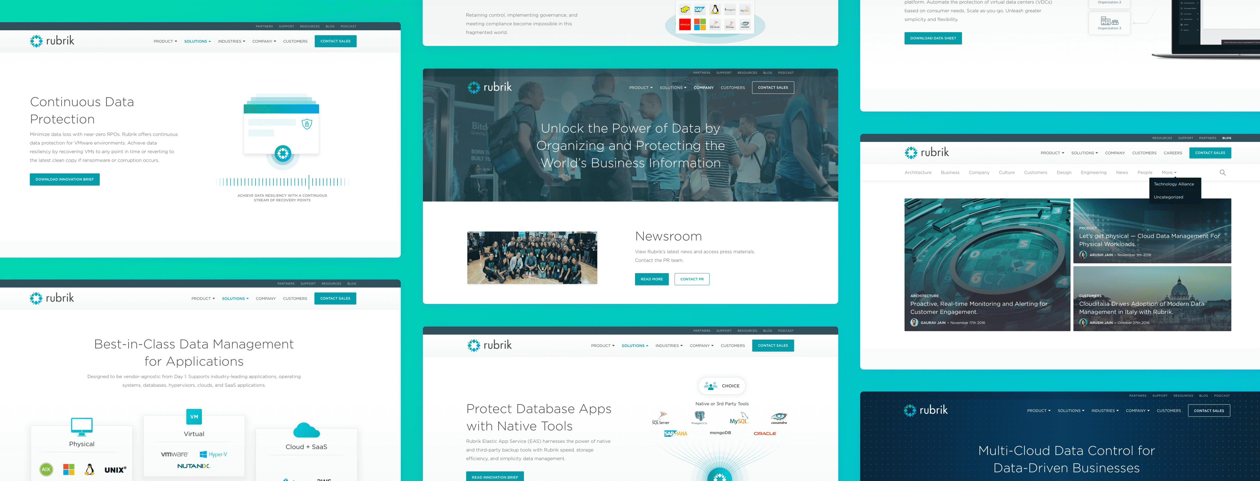 Rubrik • Website development | by Pixelmatters