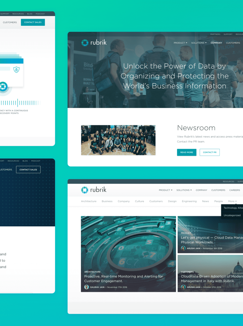 Rubrik • Website development | by Pixelmatters