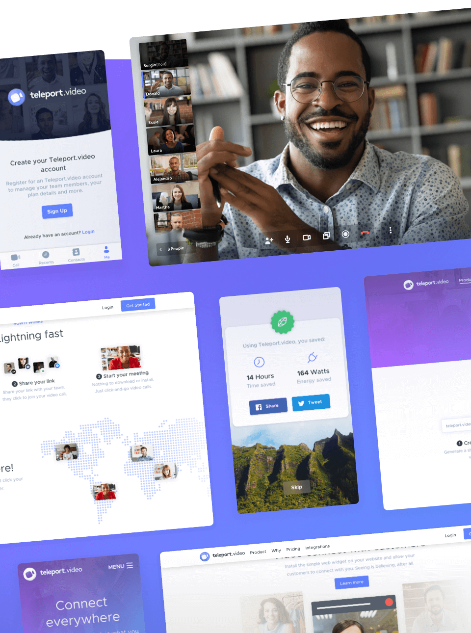 Teleport.Video • Web and Mobile App design | by Pixelmatters