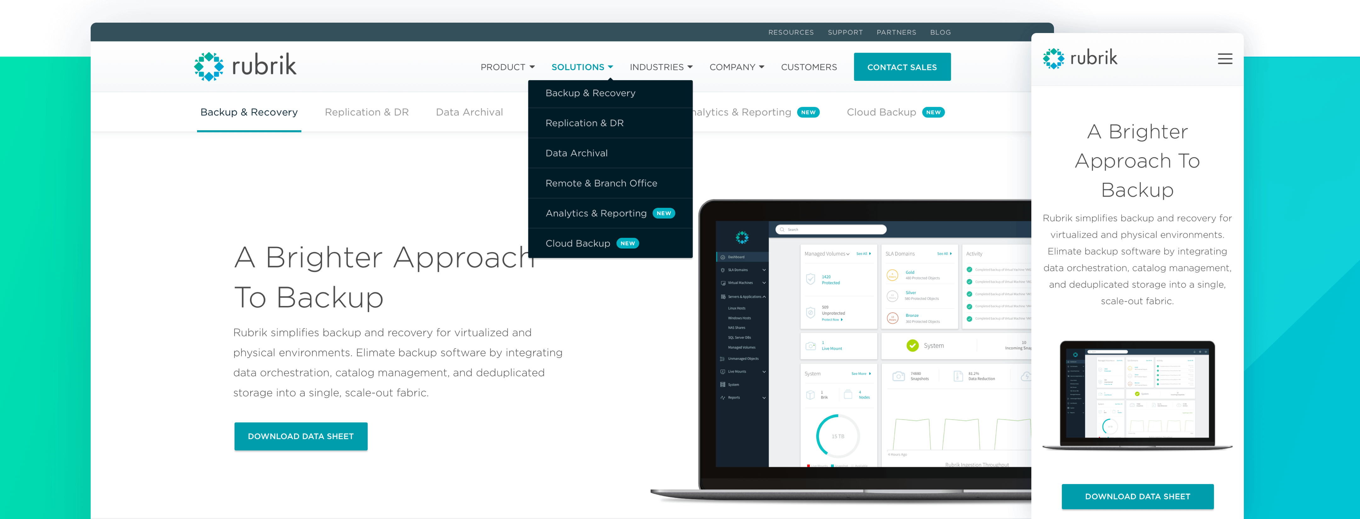 Rubrik • Corporate Website design | by Pixelmatters