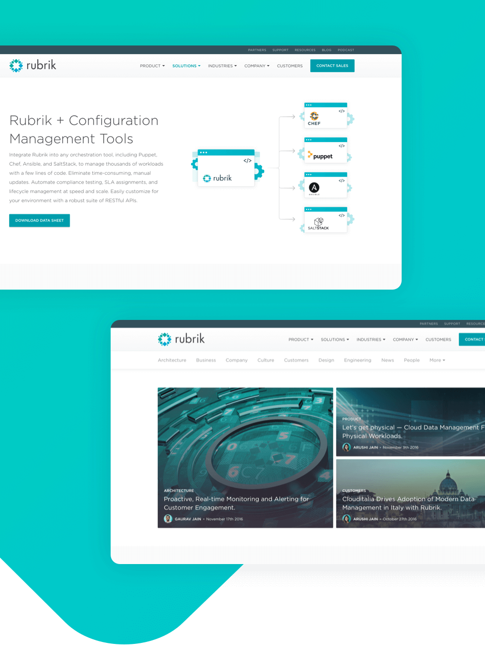 Rubrik • Corporate Website design | by Pixelmatters
