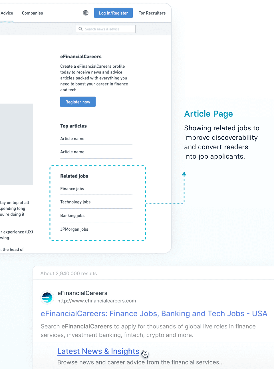 eFinancialCareers • Website Design | by Pixelmatters