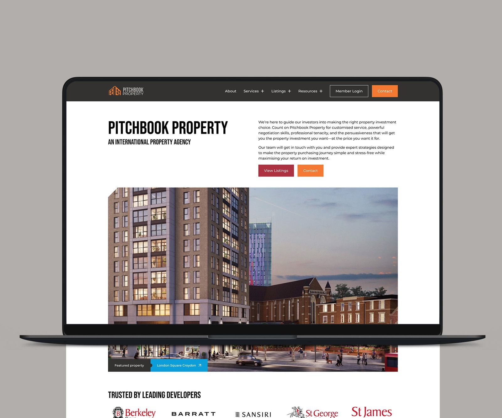 Pitchbook Property Website | Belt Creative
