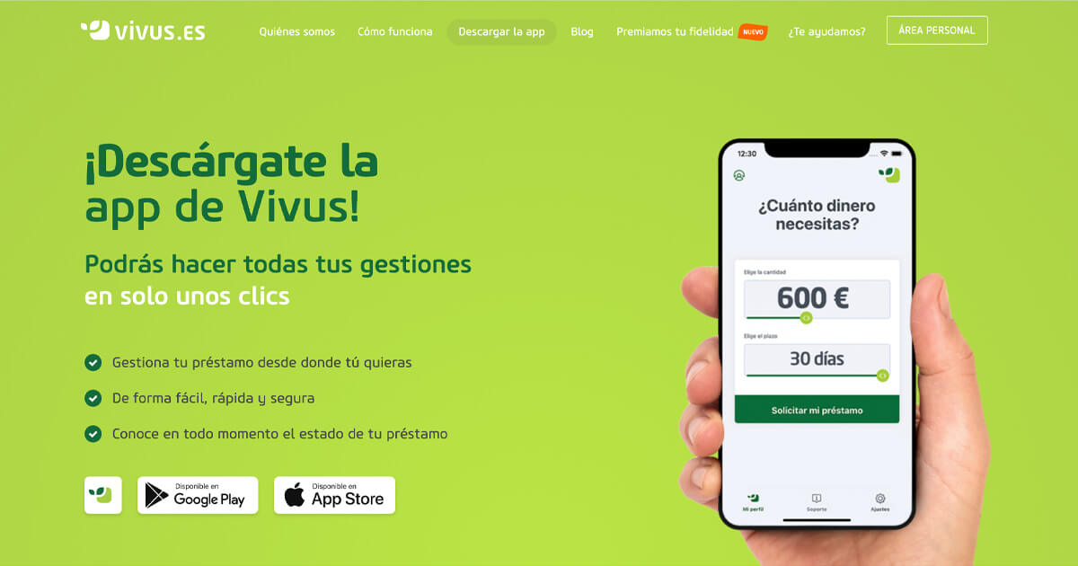 ¡Comienza a usar ya la nueva app de Vivus!