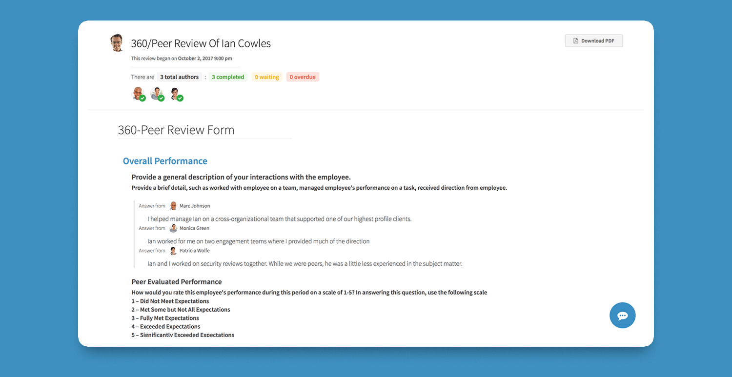 360 Degree Feedback Software for Employee Performance Reviews
