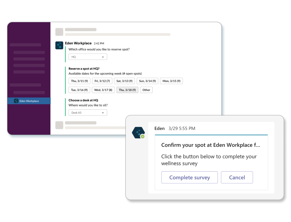 Hot Desk Booking Software | Eden