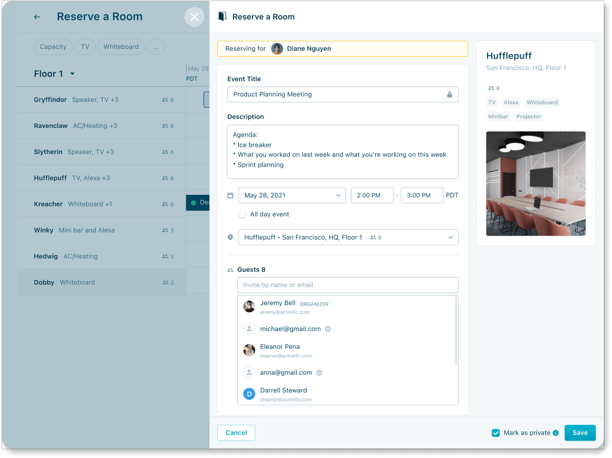 Meeting & Conference Room Scheduling Software | Eden