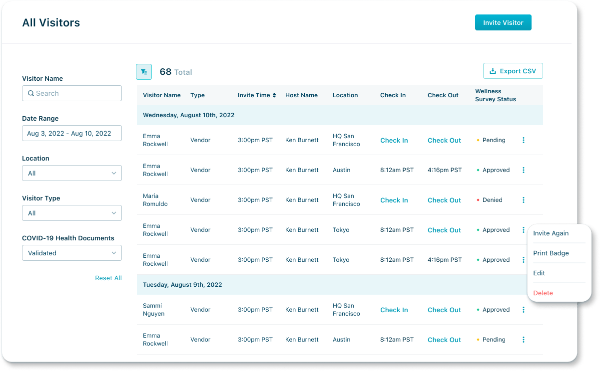 Visitor Management System | Eden