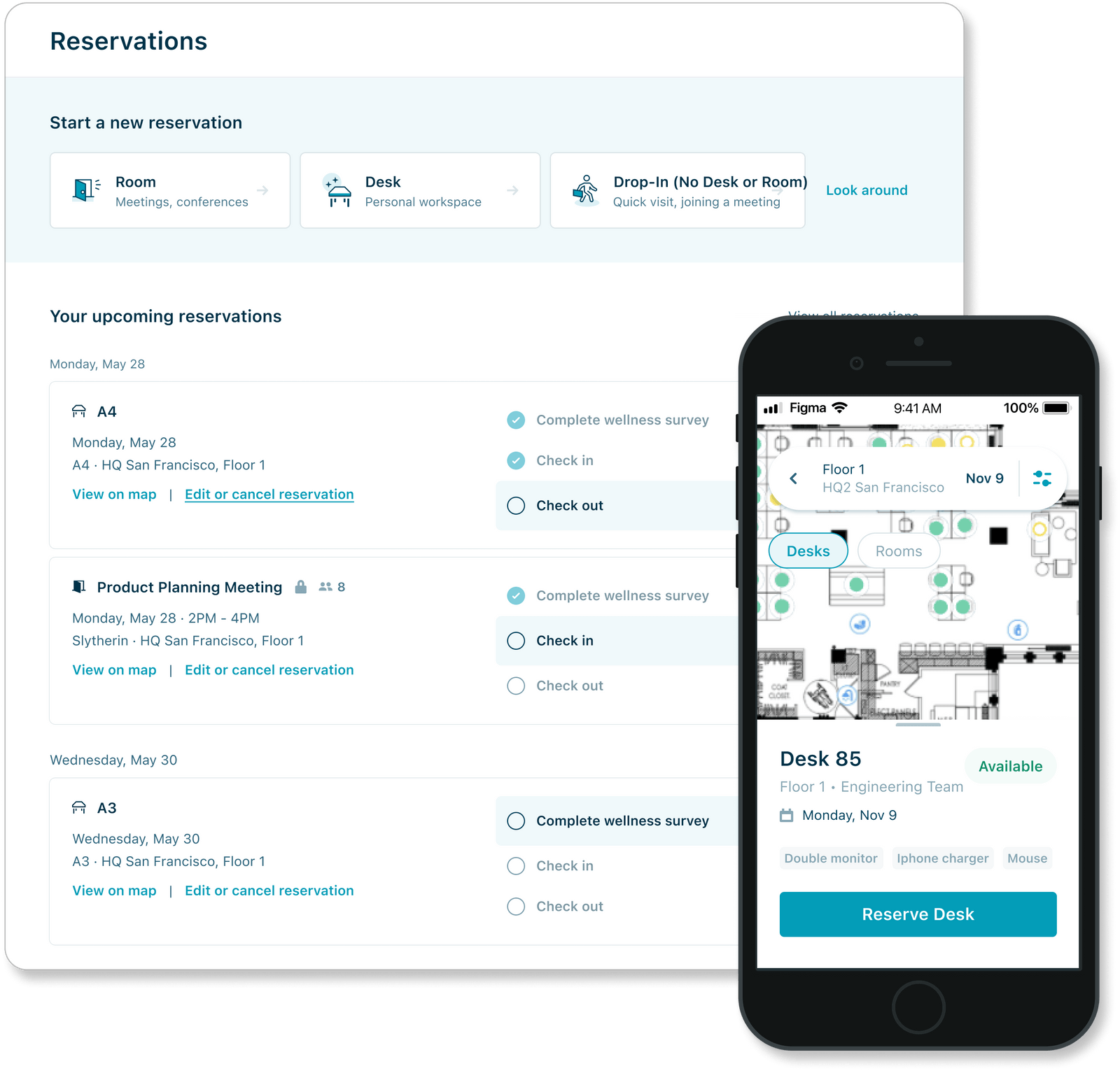 Hot Desk Booking Software | Eden