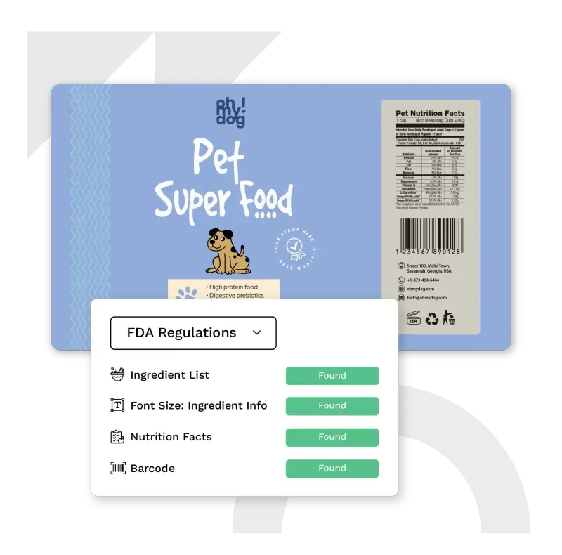 Nutrition Label Generator
