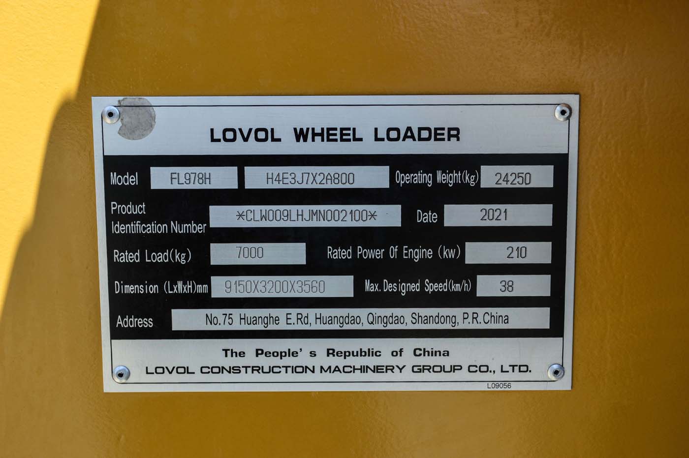 Dura Equipment Sales - Wheel Loaders - LOVOL FL978H