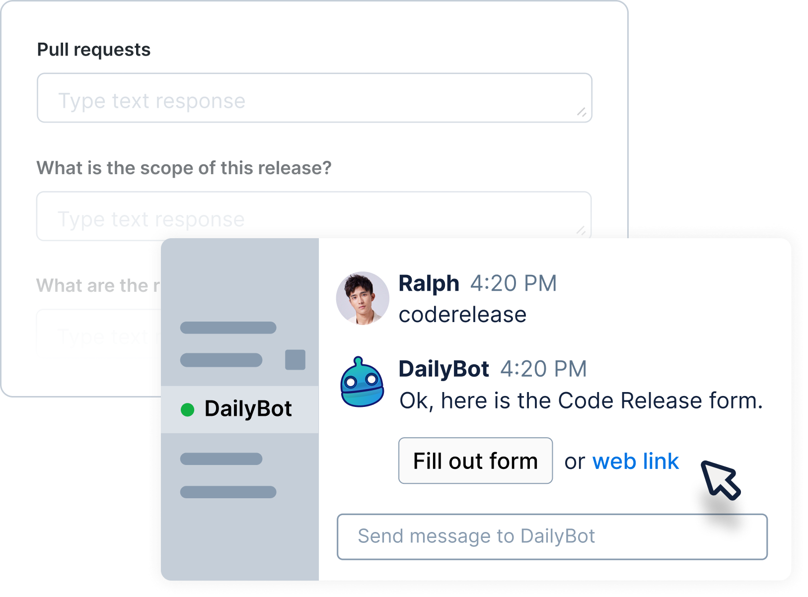 AI-Powered In-Chat Forms for Slack, MS Teams, Google Chat | DailyBot