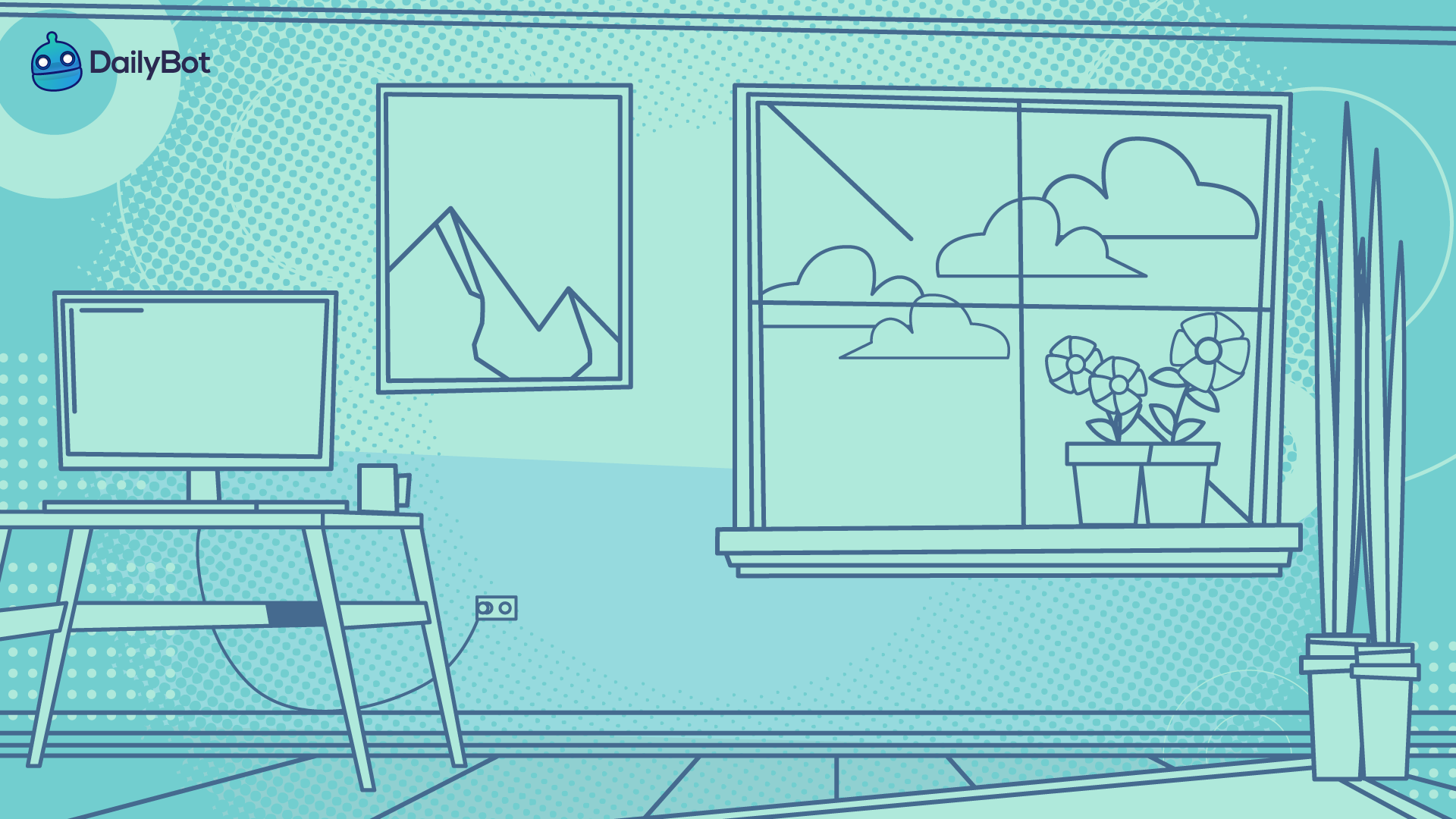 A collection of unique Zoom backgrounds for you | DailyBot