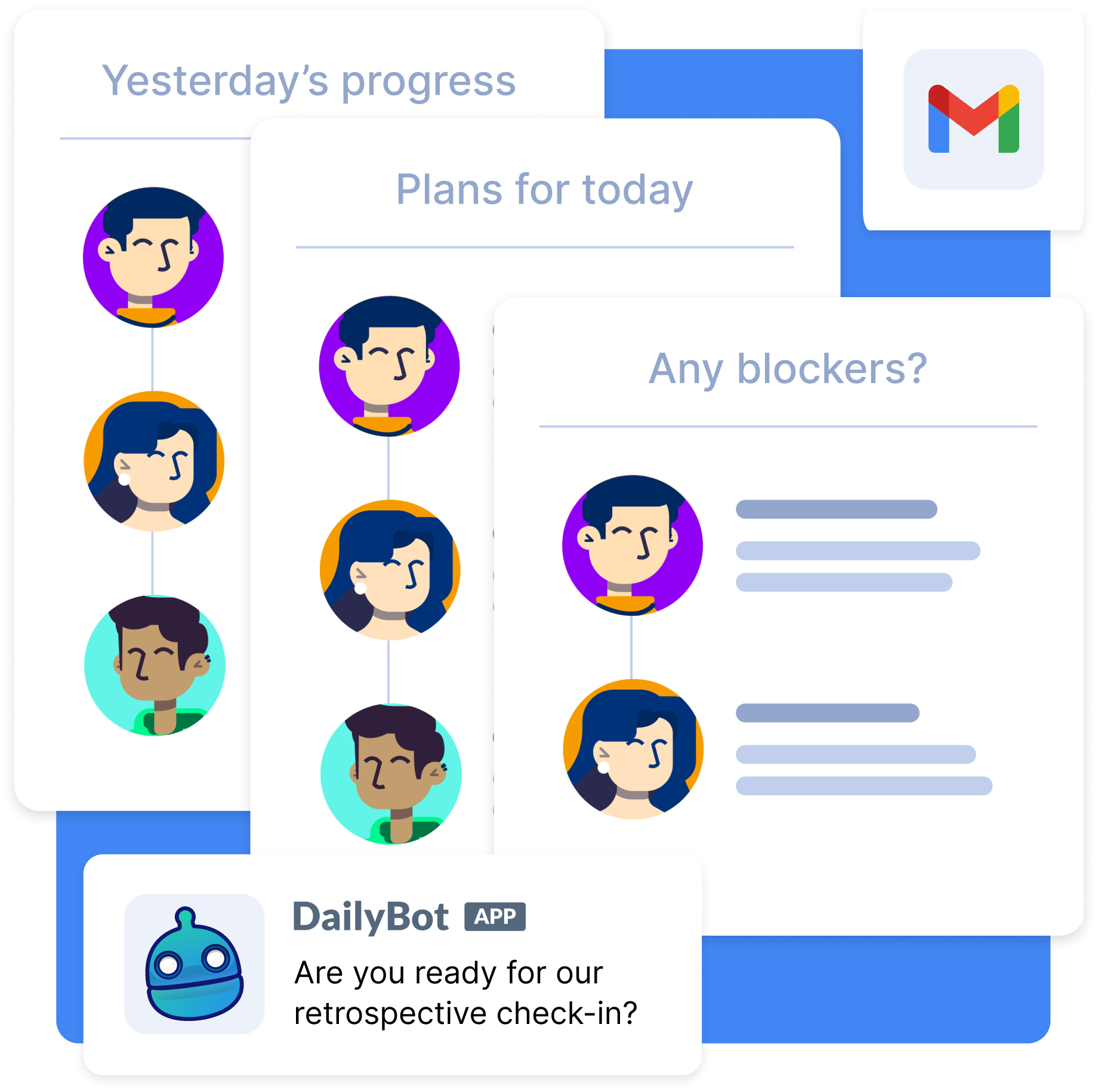 Integrate Gmail in your chat | Automate with DailyBot