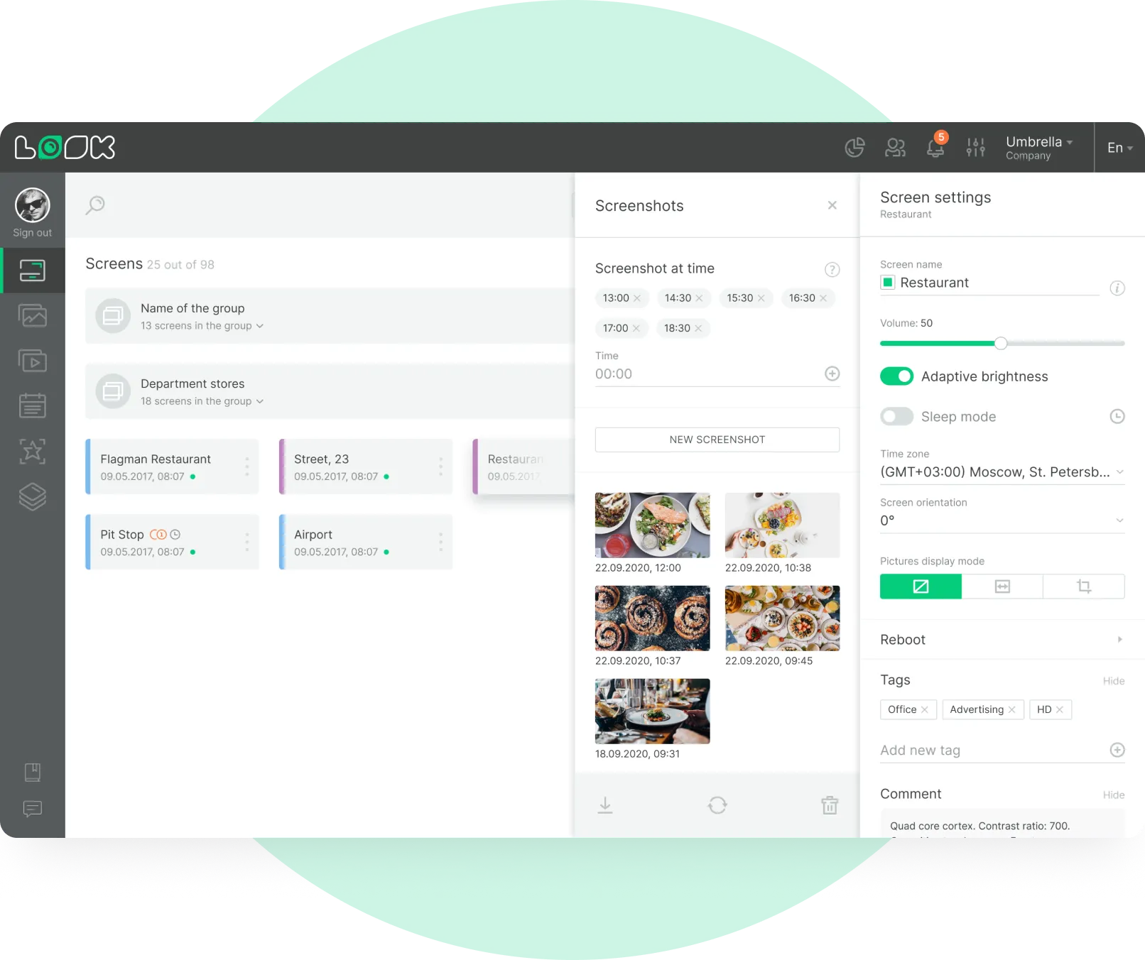 Digital Menu Boards Solution for QSR - Look DS