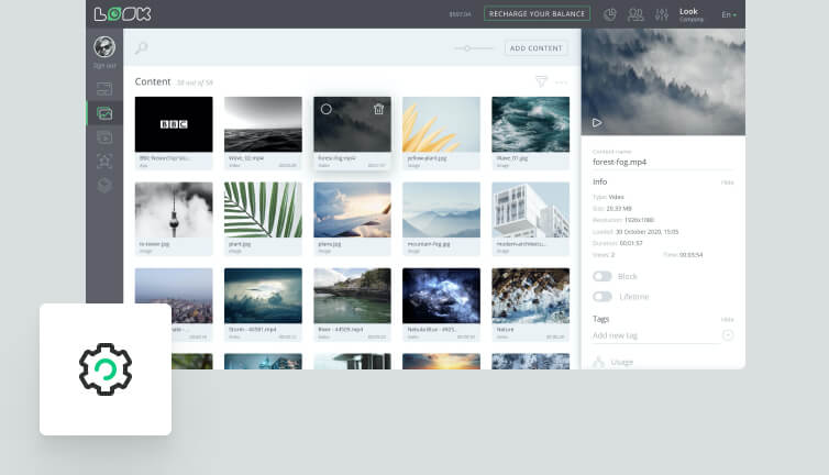 Knowlege-base: Content settings