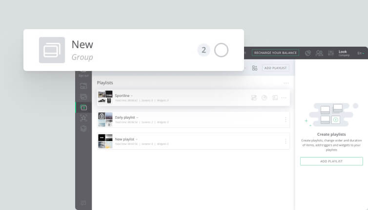 Knowlege-base: Add Playlist to Screen