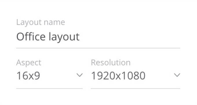 Knowlege-base: Layout settings