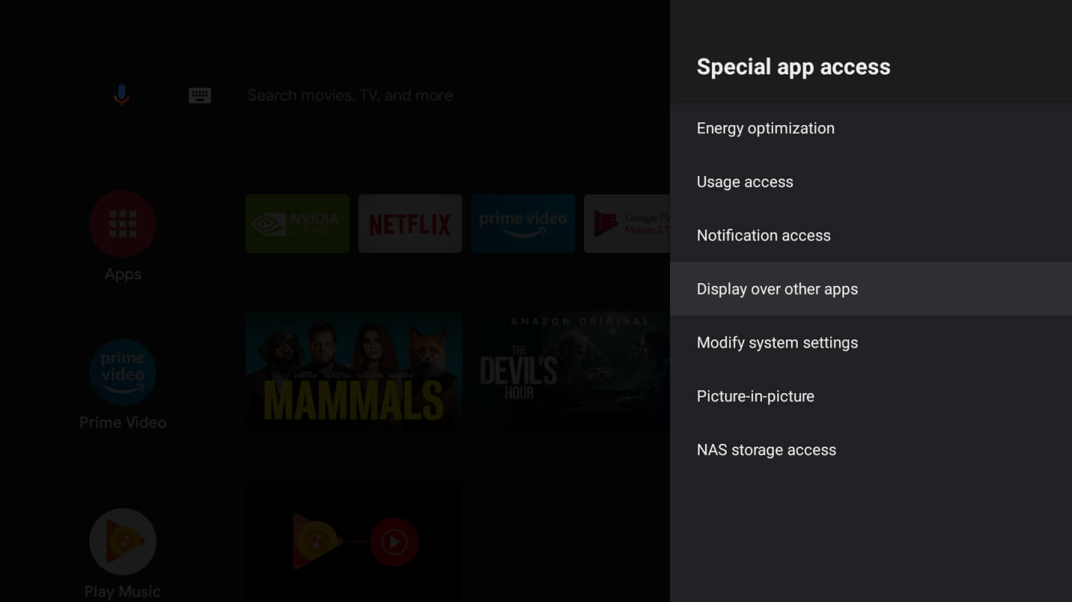 Knowlege-base: Permissions settings for the Android player