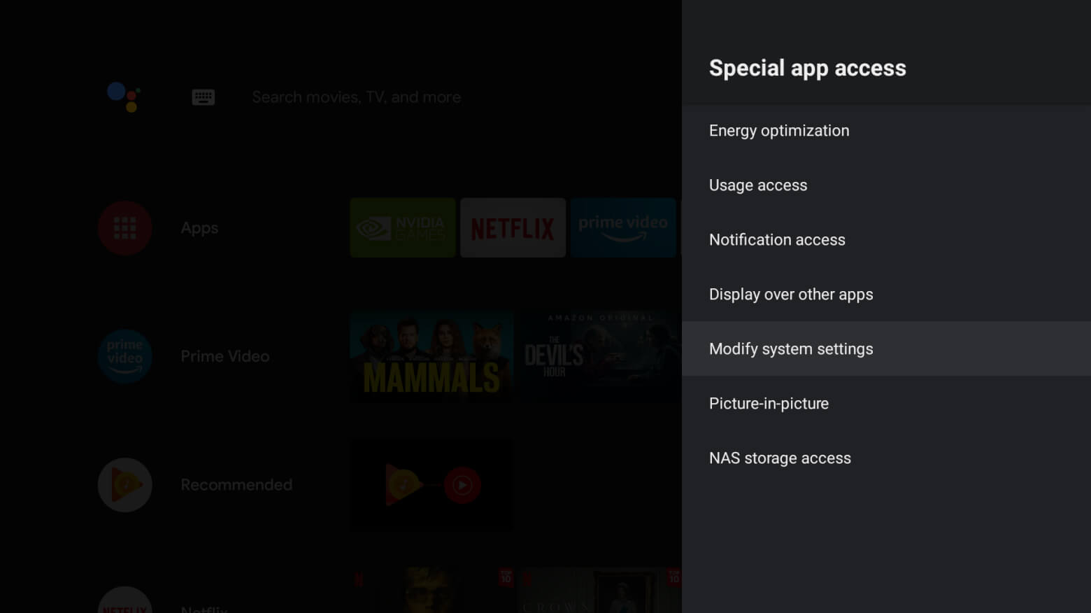 Knowlege-base: Permissions settings for the Android player