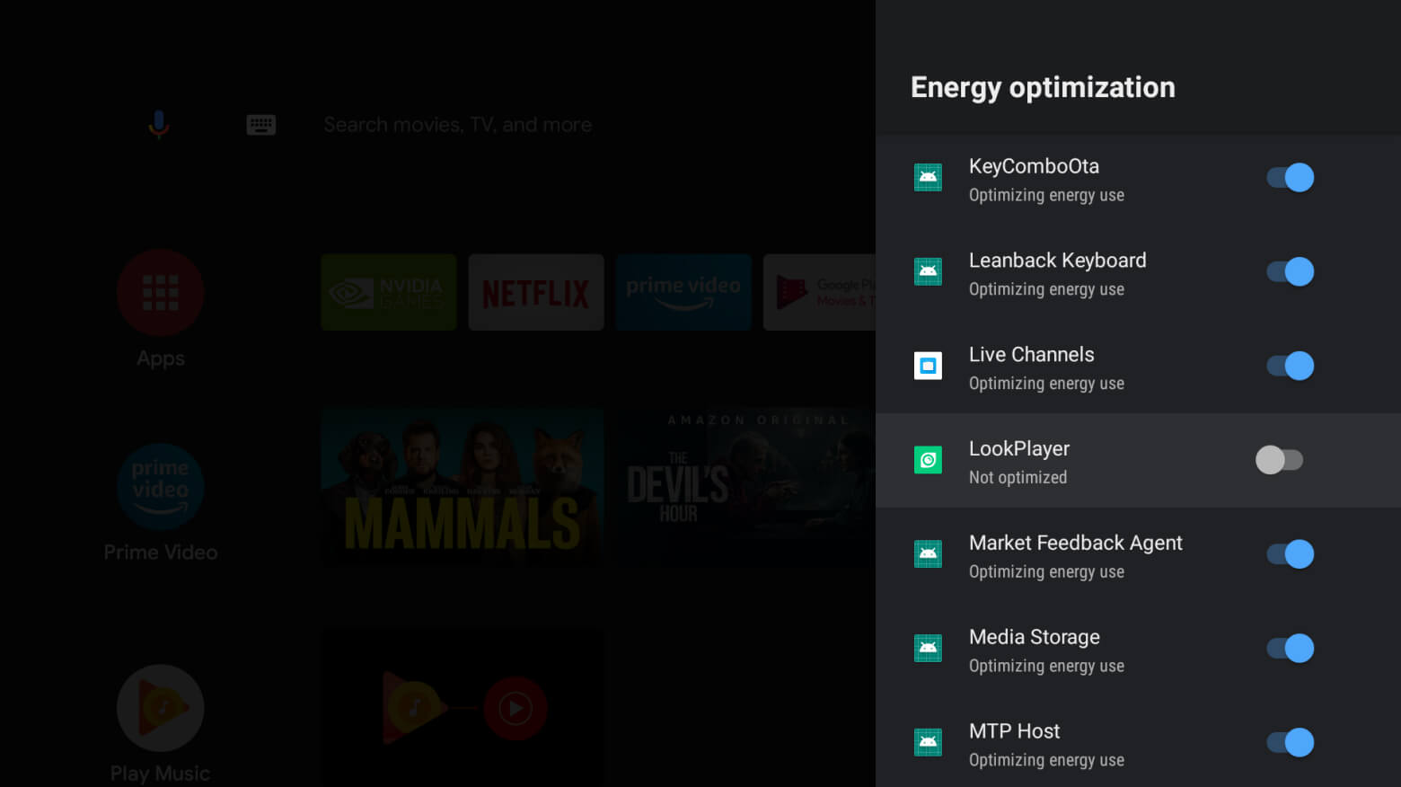 Knowlege-base: Permissions settings for the Android player