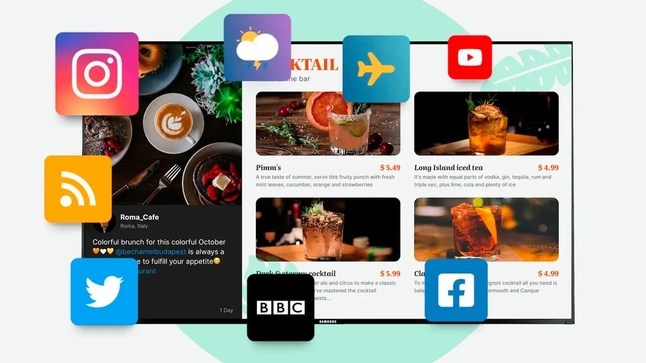 Look Blog: What are Digital Signage Widgets: Ways of Application