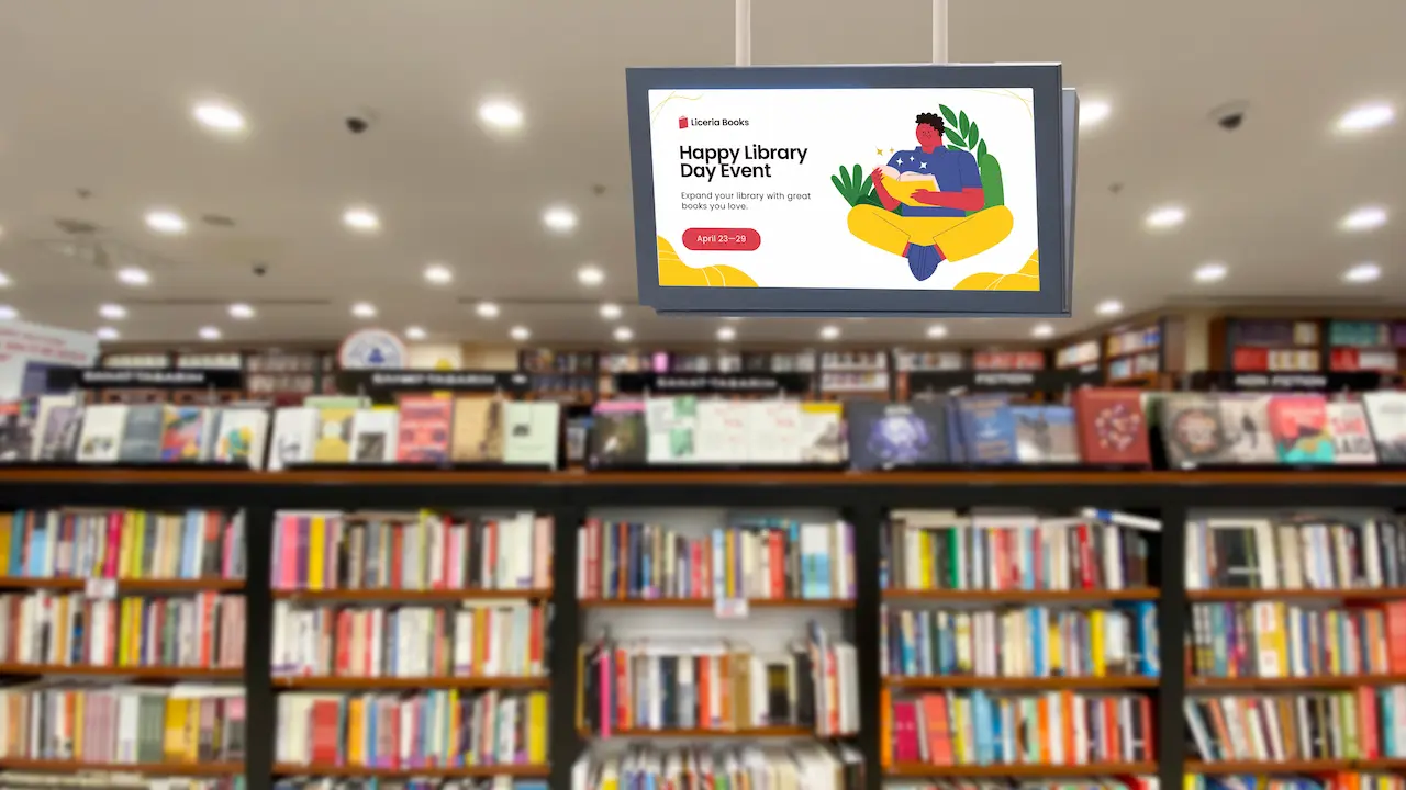 Look Blog: Key reasons to introduce a library digital signage