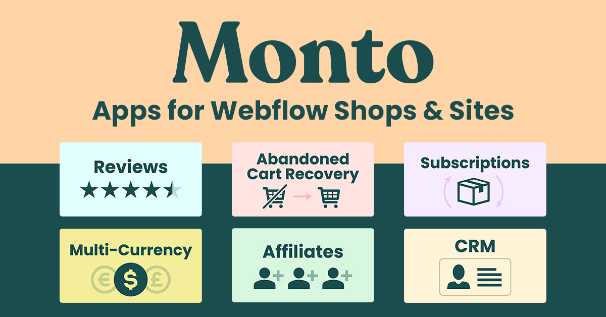 Monto - Powerful Ecommerce Apps for Webflow
