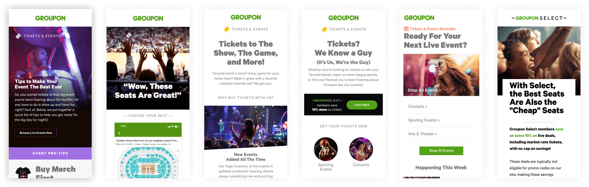 Groupon Things to Do Email Journey